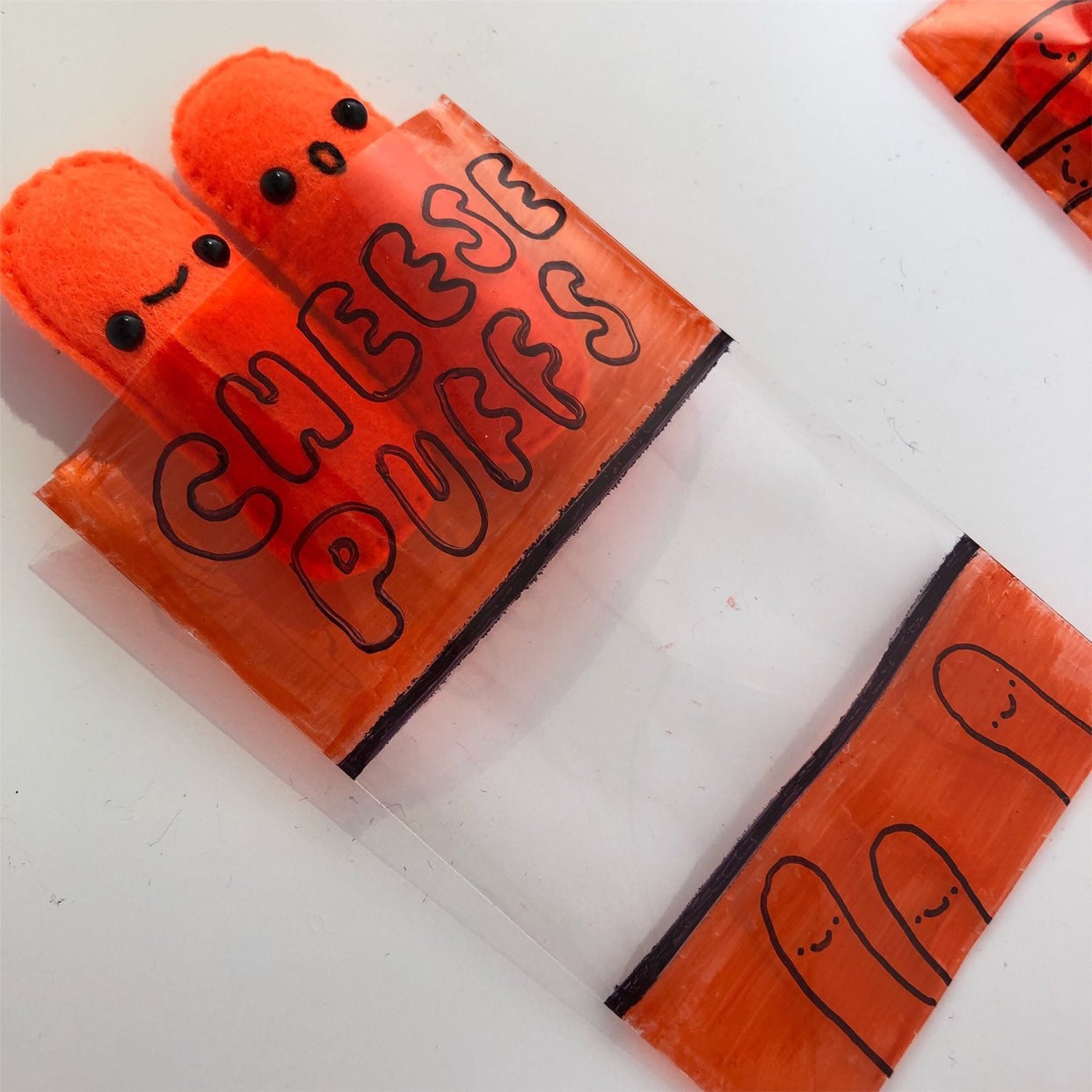 Two Cheese puffs in a bag kawaii cheese puffs wotsits | Etsy