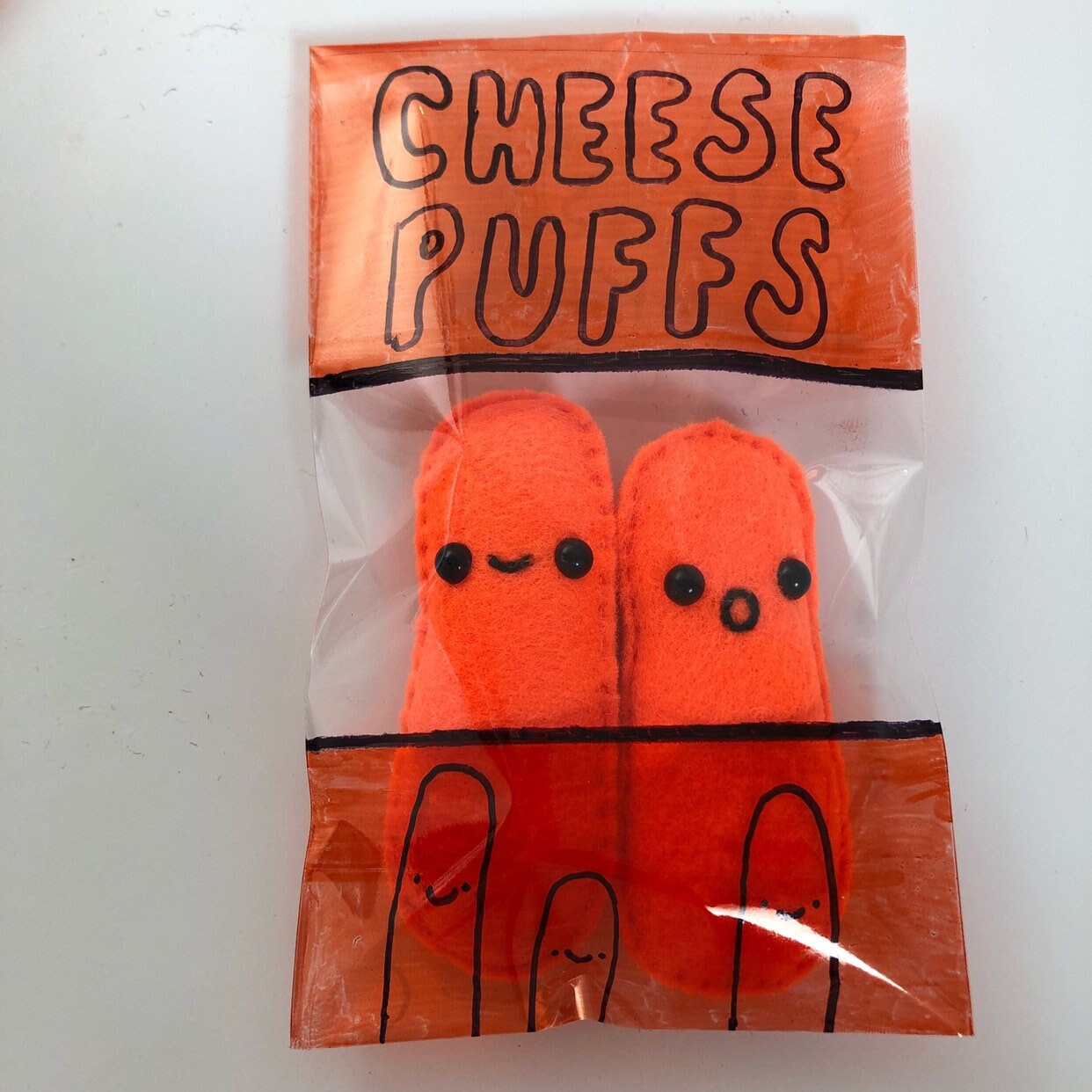 Two Cheese puffs in a bag kawaii cheese puffs wotsits | Etsy