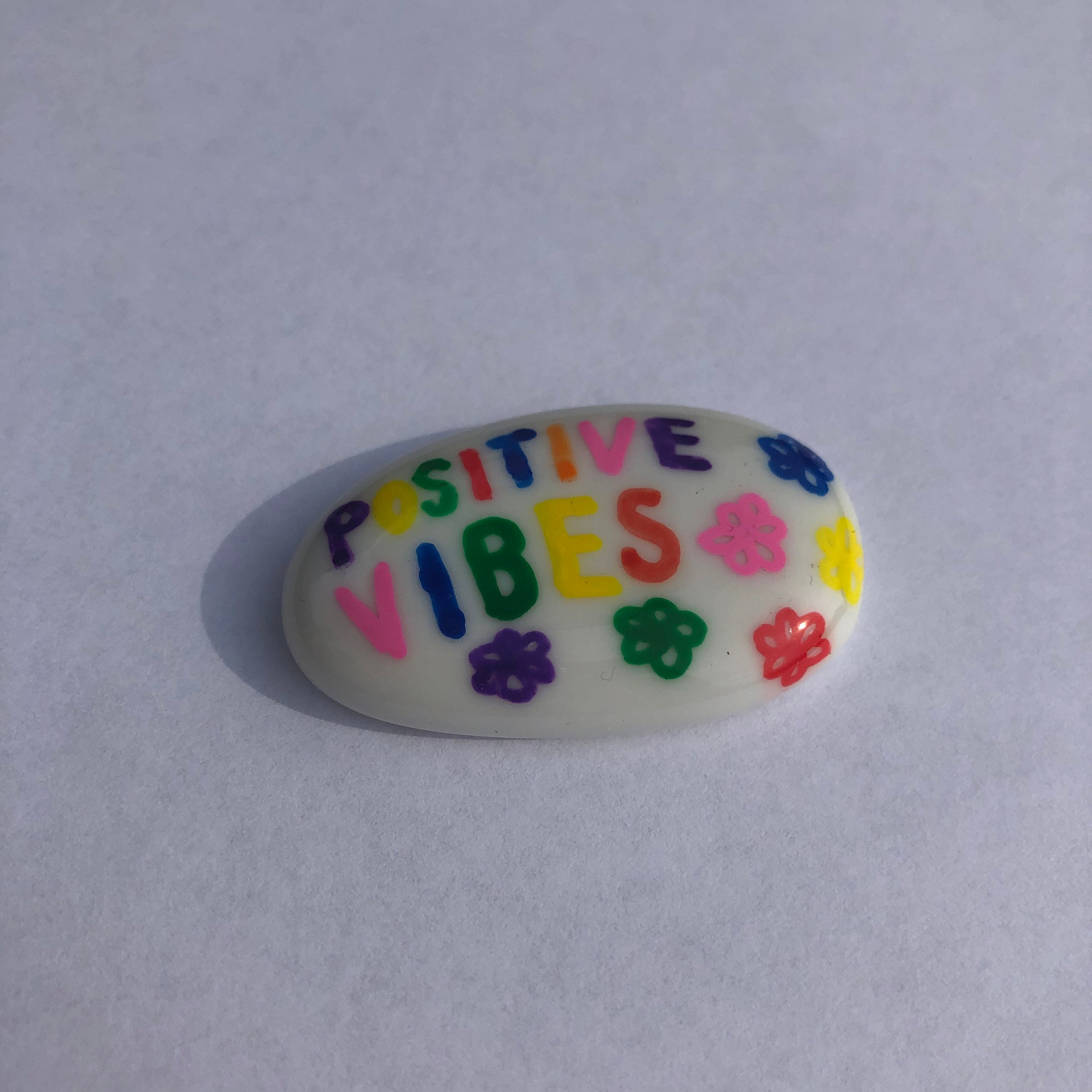 Positive Pebble Positive Gift Inspirational Gift Lucky - Etsy UK