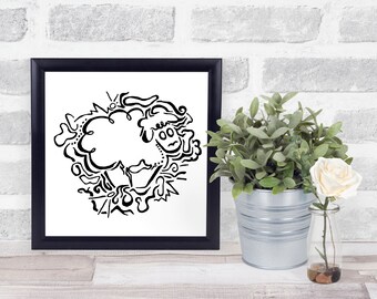 Sheep poster | Etsy