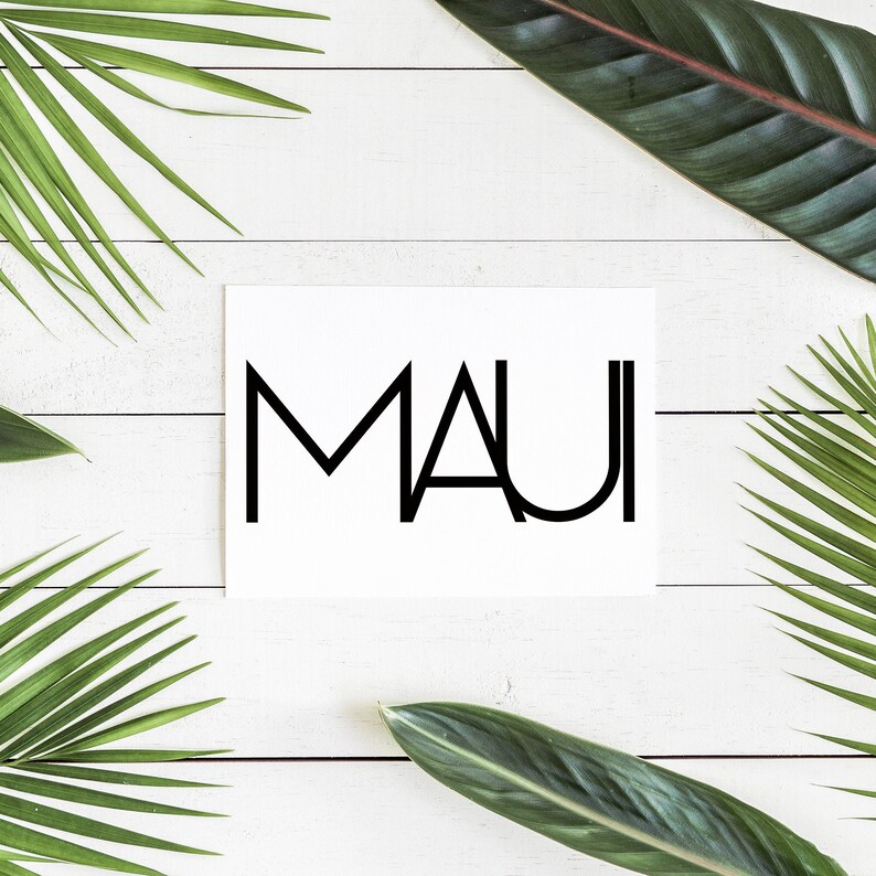 Maui Printable Maui Print maui art Maui Poster Hawaiian | Etsy
