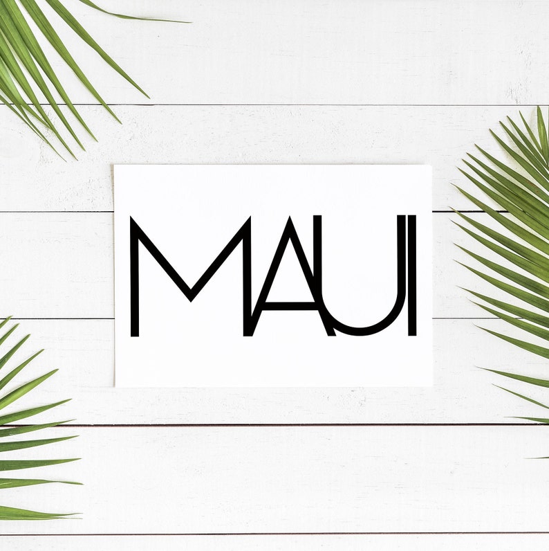 Maui Printable Maui Print maui art Maui Poster Hawaiian | Etsy