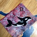 Orca Applique Zipper Bagsorca Artorca Bagkiller Whale - Etsy