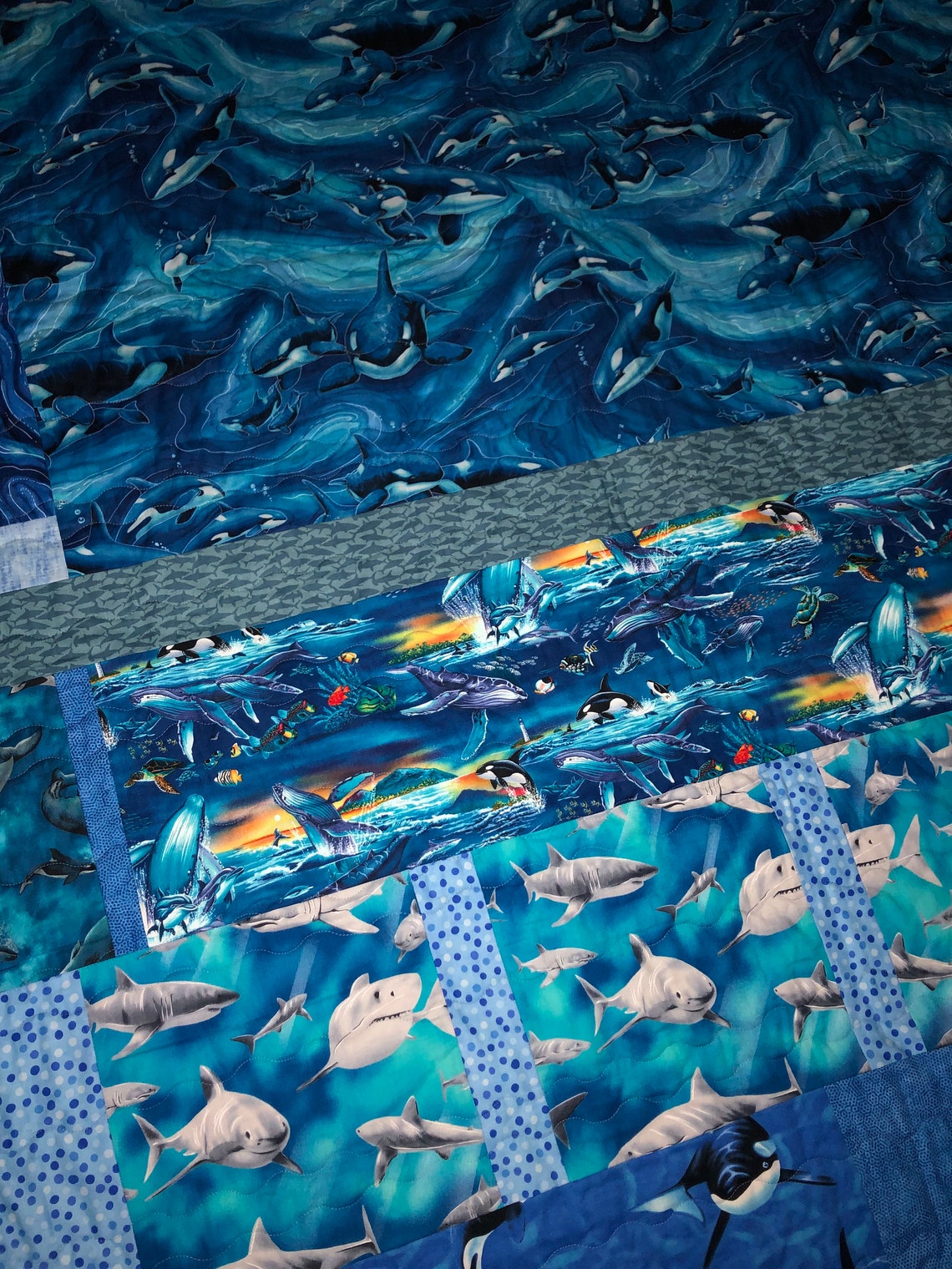 Ocean Row by Row Quilt - Etsy