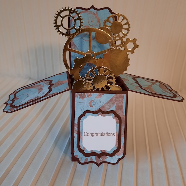 Box Pop up Card - Etsy