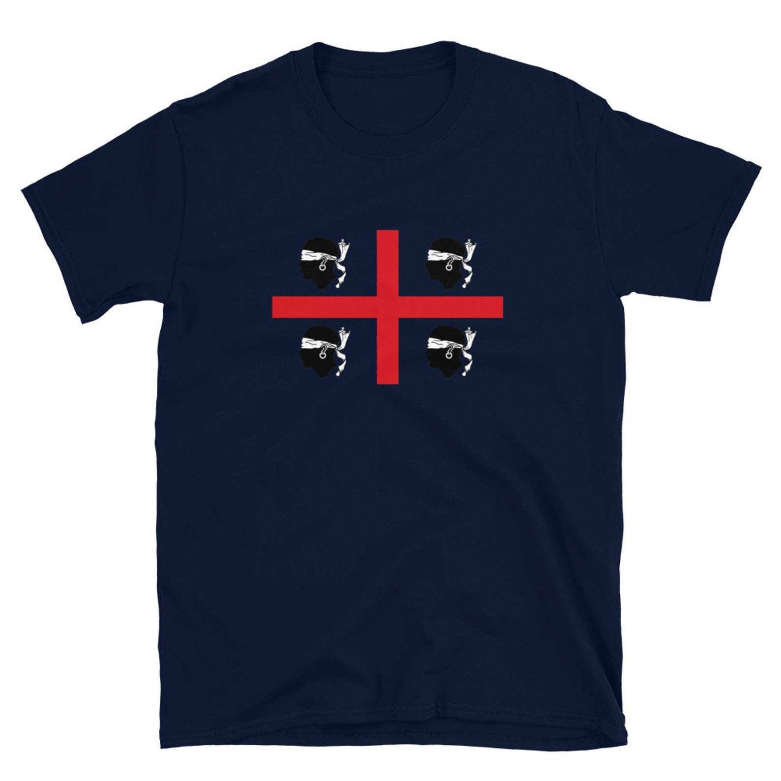 Flag of the Four Moors -- (sardinia) ---short-sleeve Unisex T-shirt - Etsy