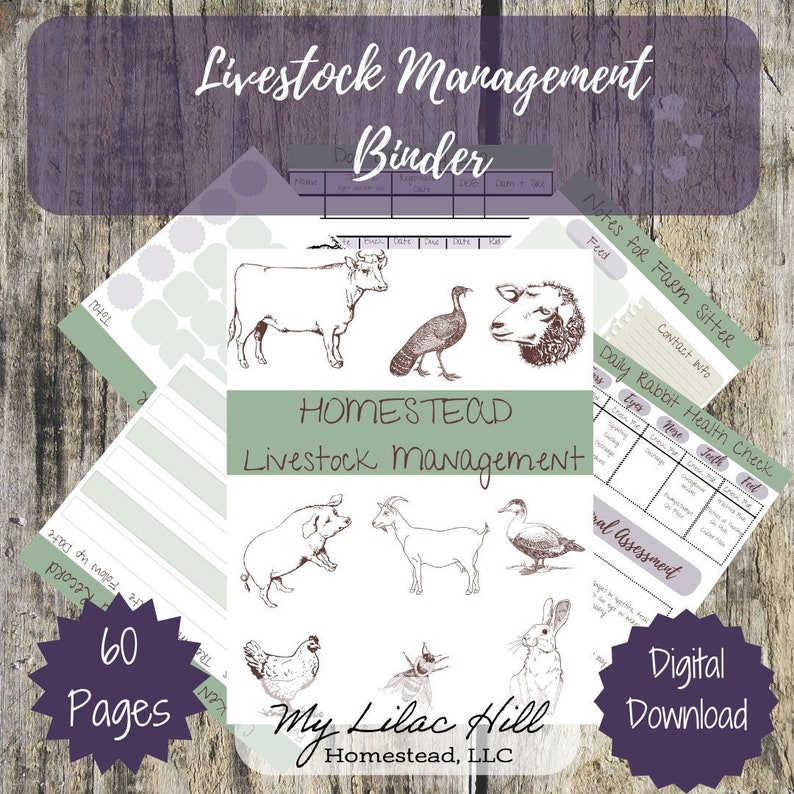 Homestead Livestock Binder - Etsy