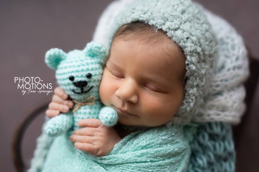 Newborn Teddy Bear Outfit Knitted Teddy Bear Cap Newborn - Etsy