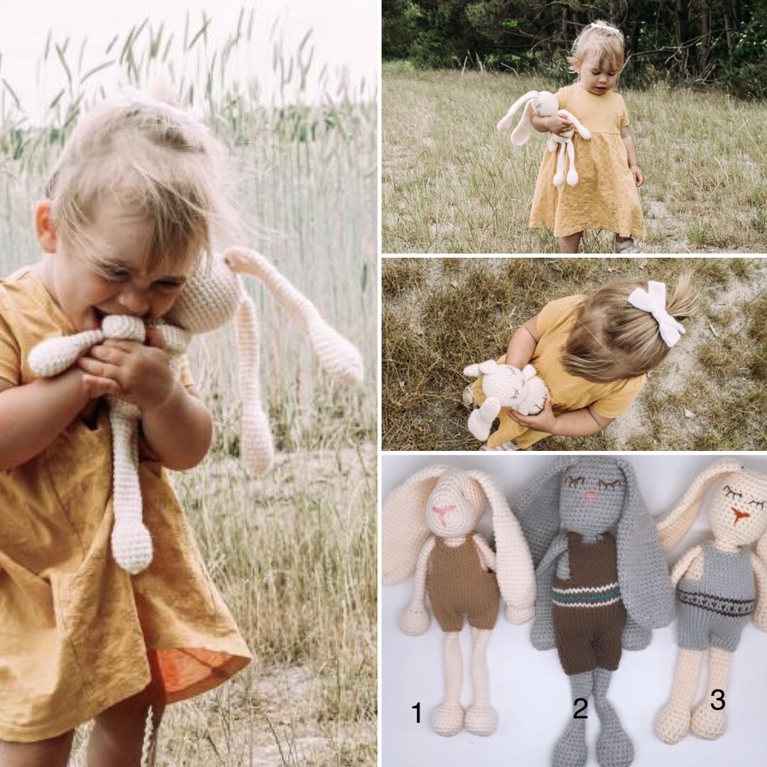 Cuddly Toy Cuddly Rabbit Personalized Ready to Ship - Etsy