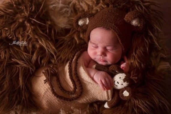 Baby Photography Outfit Monkey Cap - Etsy
