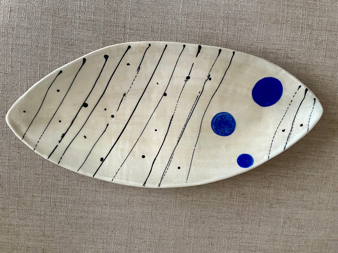 Ceramic Serving Platter Handmade Pottery Tray Pottery Tray Stoneware ...