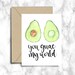You Guac My World Valentines Day Card Anniversary Card | Etsy