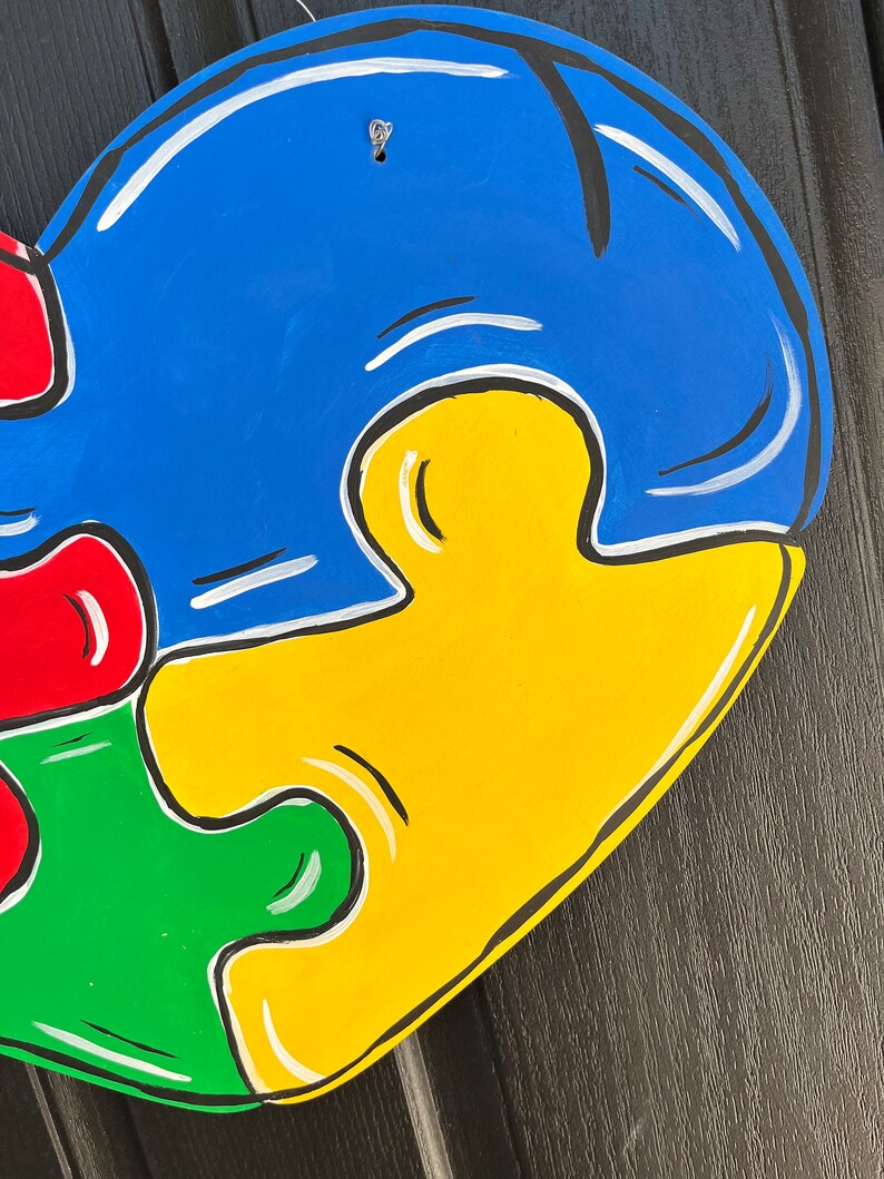 Autism Awareness Door Hanger Autism Heart Door Hanger - Etsy Autism Awareness Door Hanger Autism Heart Door Hanger - Etsy