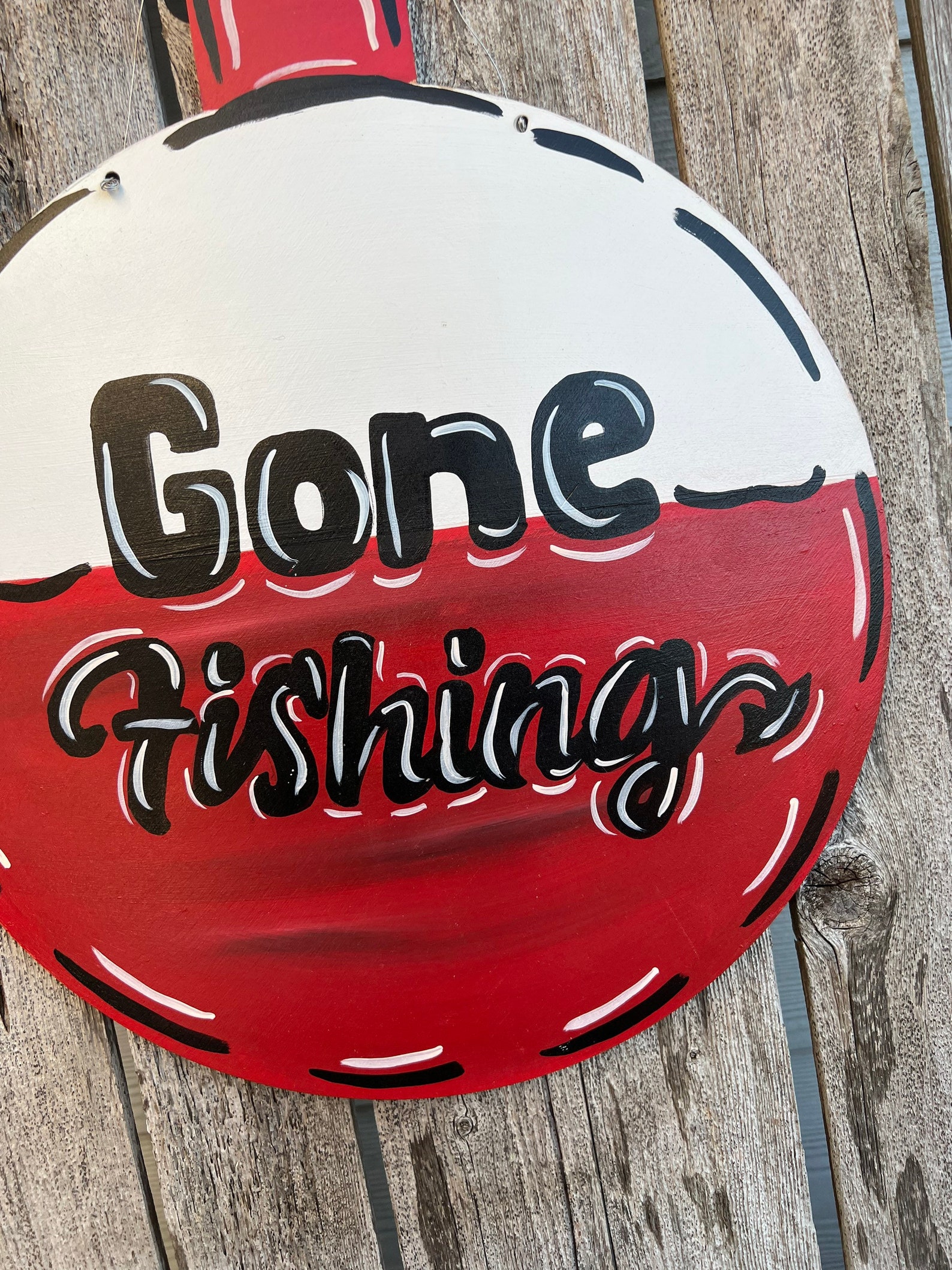 Gone Fishing Door Hanger Fishing Door Hanger - Etsy