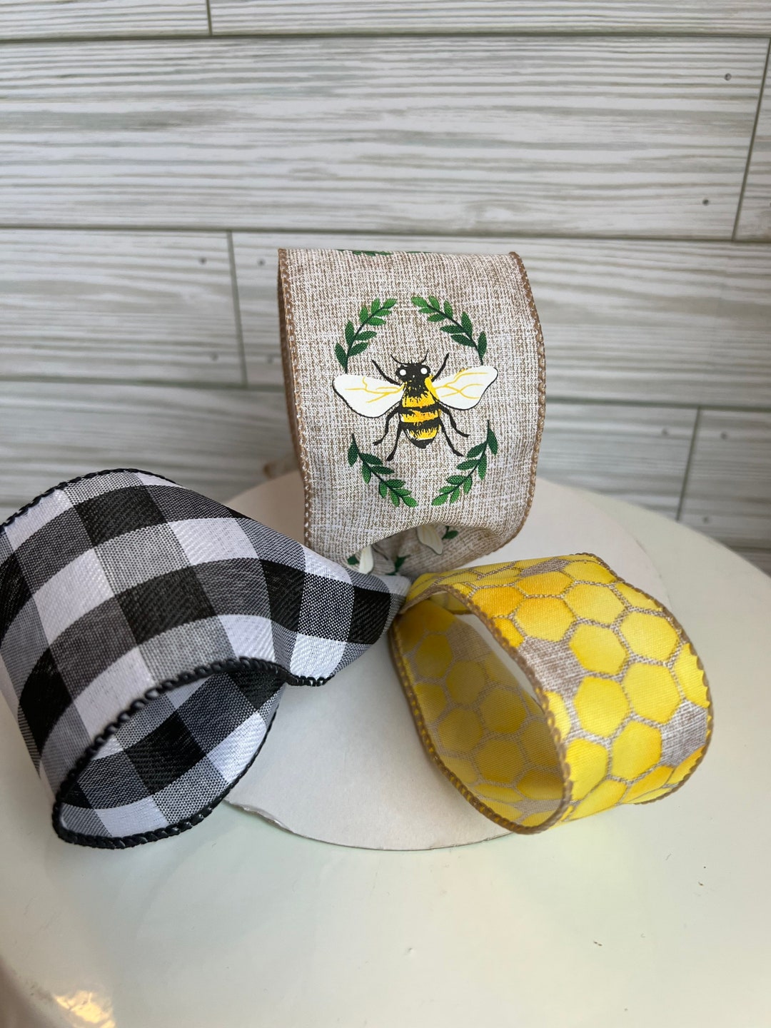 Bumble Bee Ribbon Bundle Ribbon by the Yard Honeycomb - Etsy