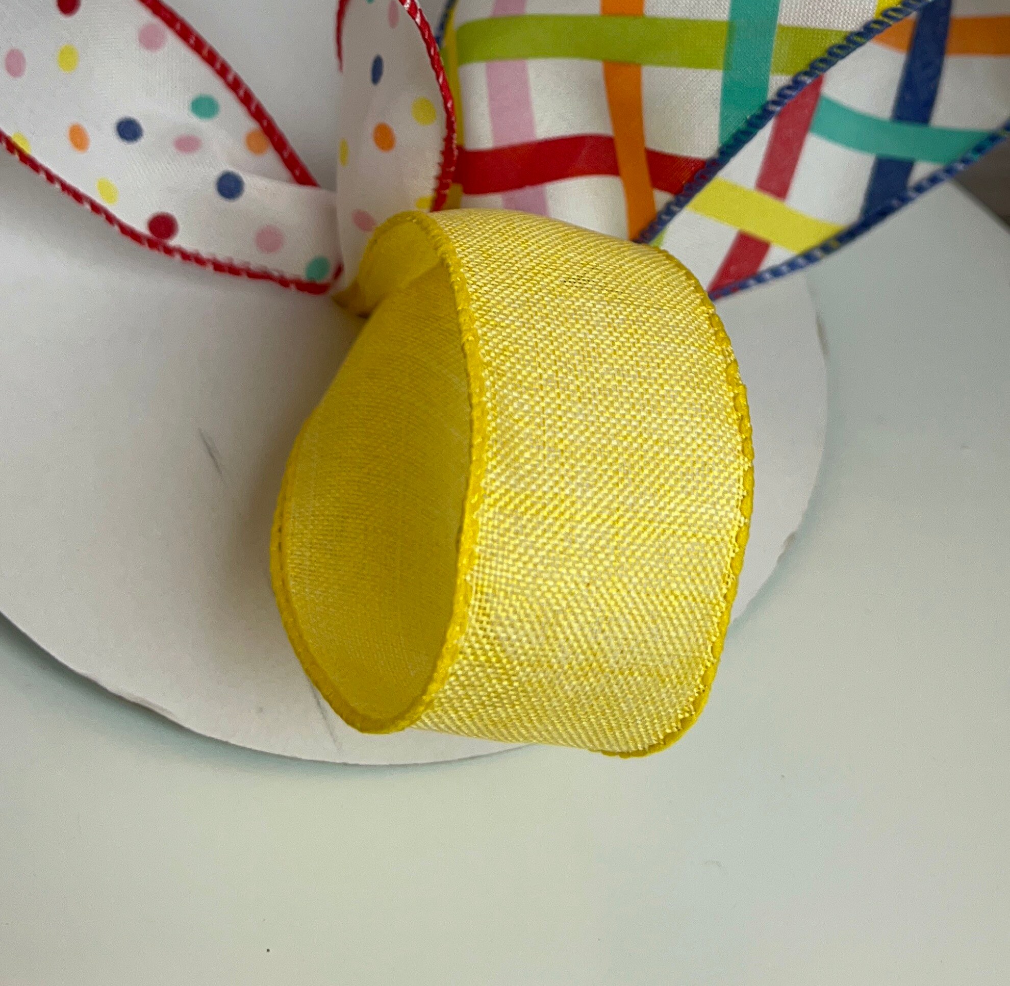 Polka Dot Ribbon Yellow Ribbon Multicolor Ribbon Wired Etsy polka-dot-ribbon-yellow-ribbon-multicolor-ribbon-wired-etsy