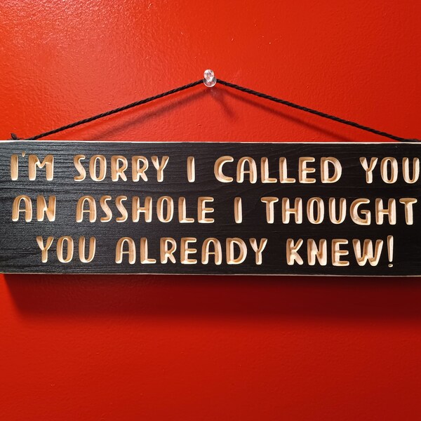 I'm an Asshole Sign - Etsy