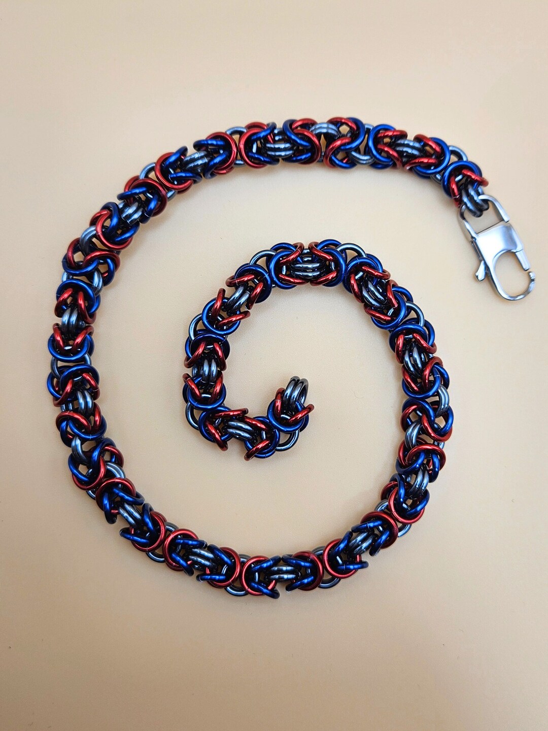 Chunky Byzantine Anodized Aluminum Necklace - Etsy