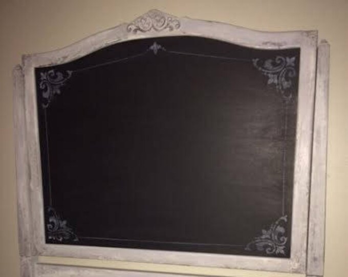 Rustic Distressed Large Entry Chalkboard-farmhouse Furniture Entry ...