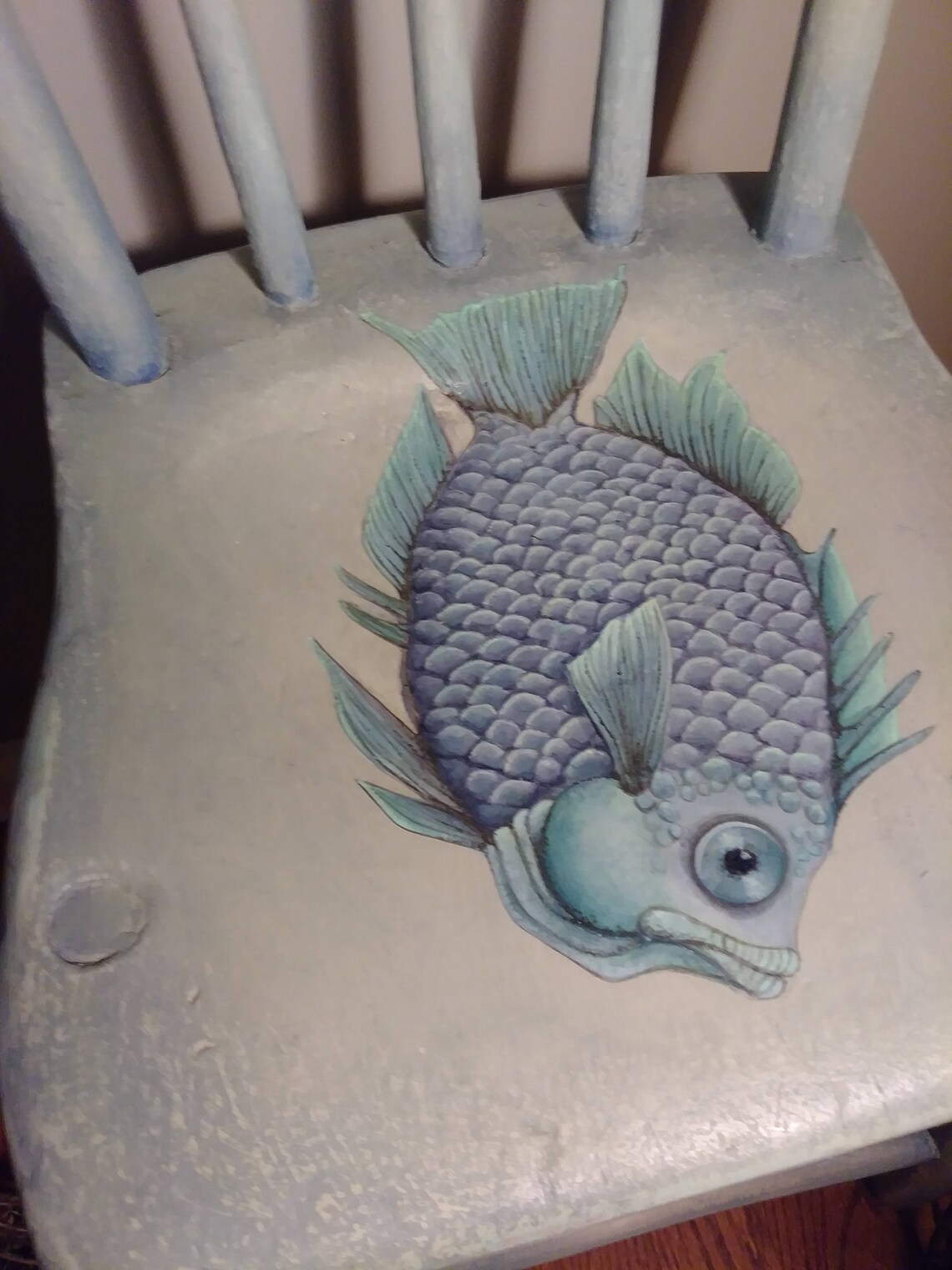 Mad Charlotte Teensy Little Fish Chair-painted Furniture-farmhouse ...