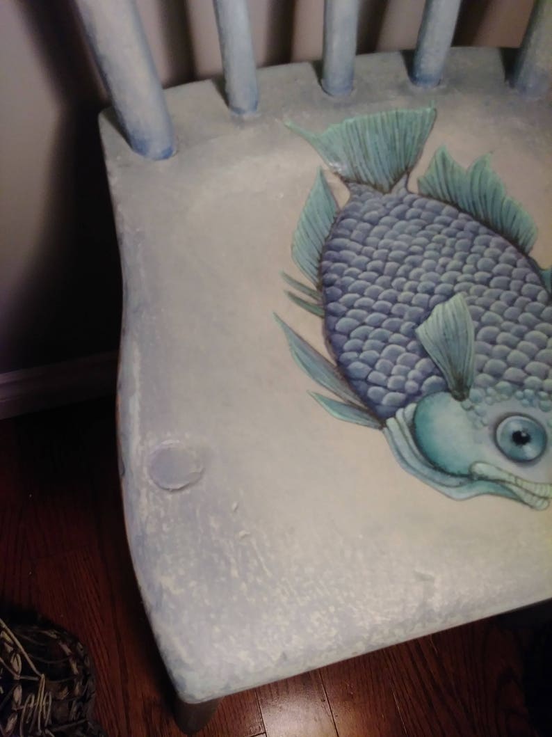 Mad Charlotte Teensy Little Fish Chair-painted Furniture-farmhouse ...