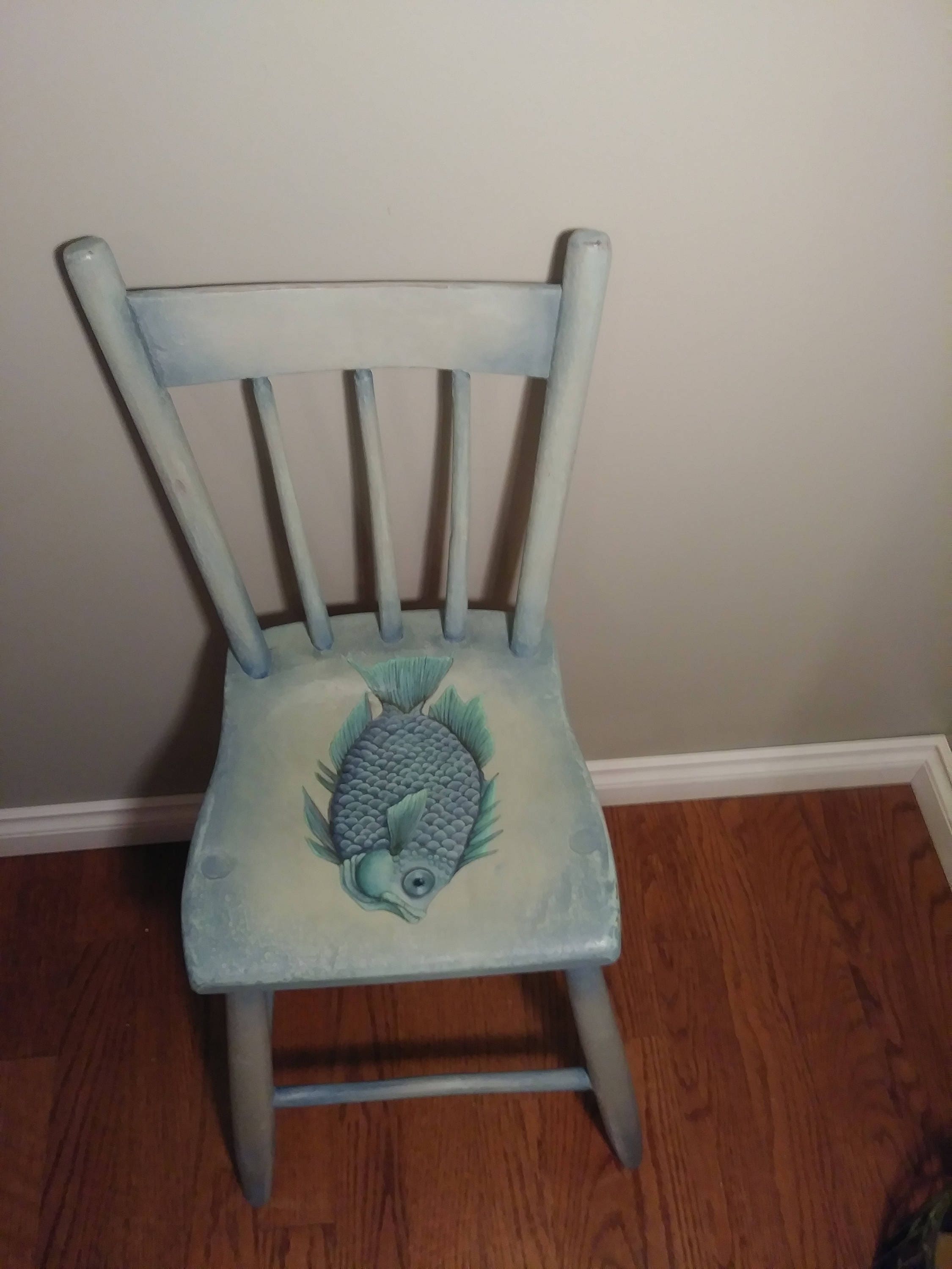 Mad Charlotte Teensy Little Fish Chair-painted Furniture-farmhouse ...