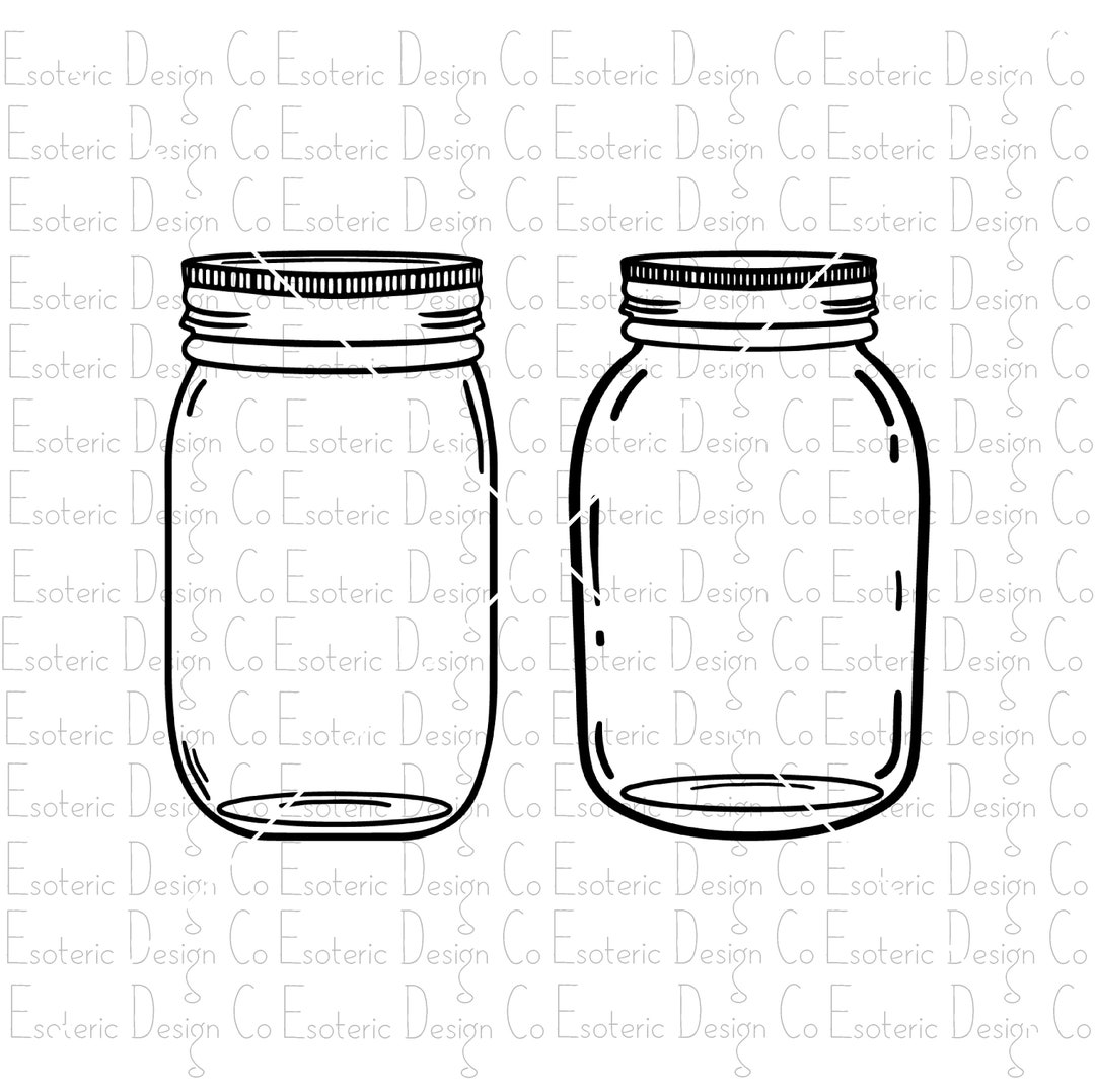 Jar Blank Design - Svg, Png, Eps & Dxf Files - Cut File for Silhouette ...