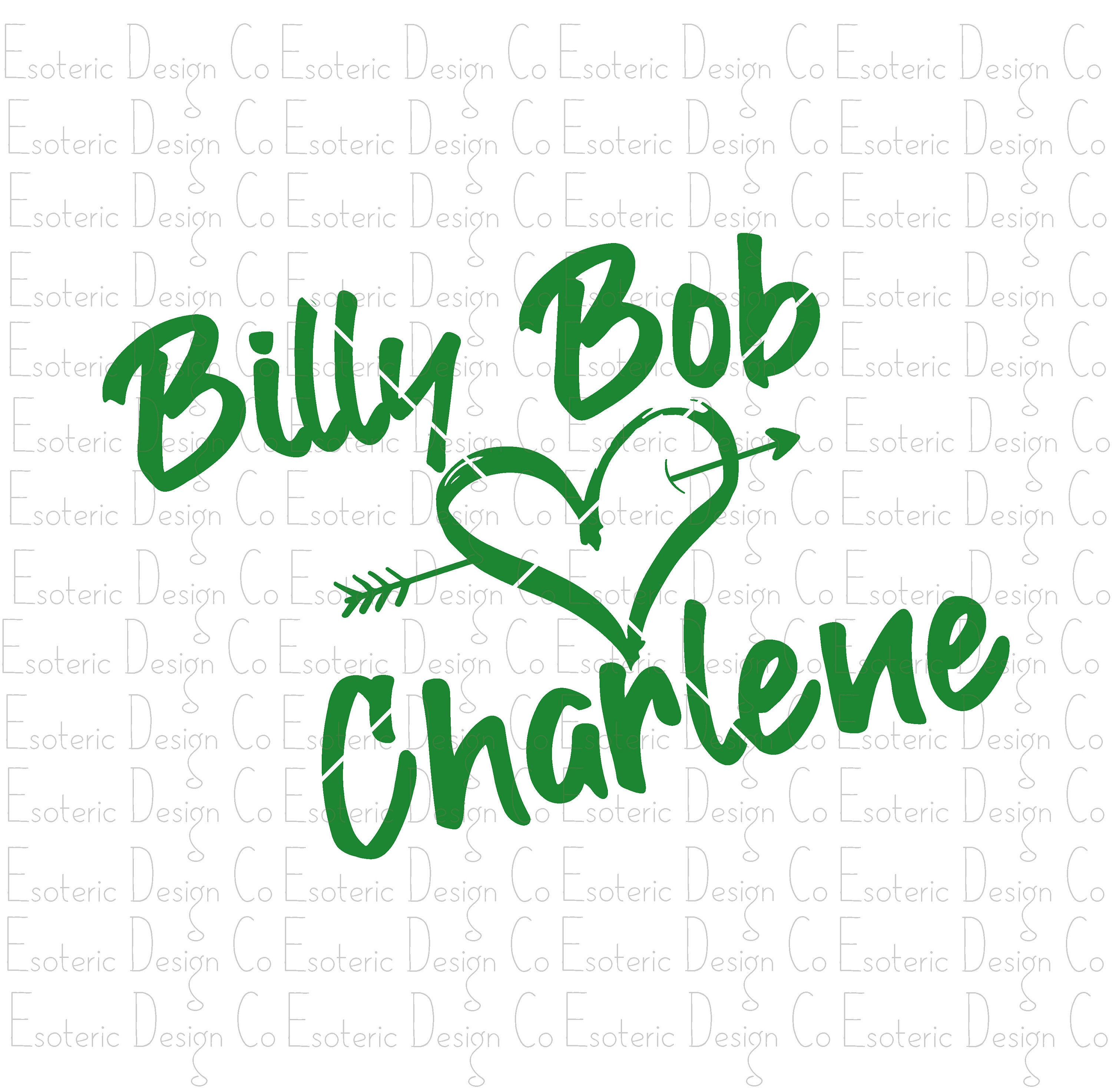 Billy Bob Loves Charlene Heart Cut File SVG Design Svg Png - Etsy