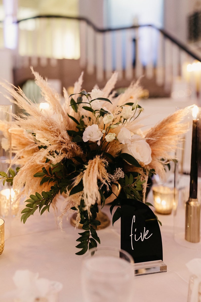 Acrylic Table Numbers Sail Table Numbers Half Arch Table - Etsy