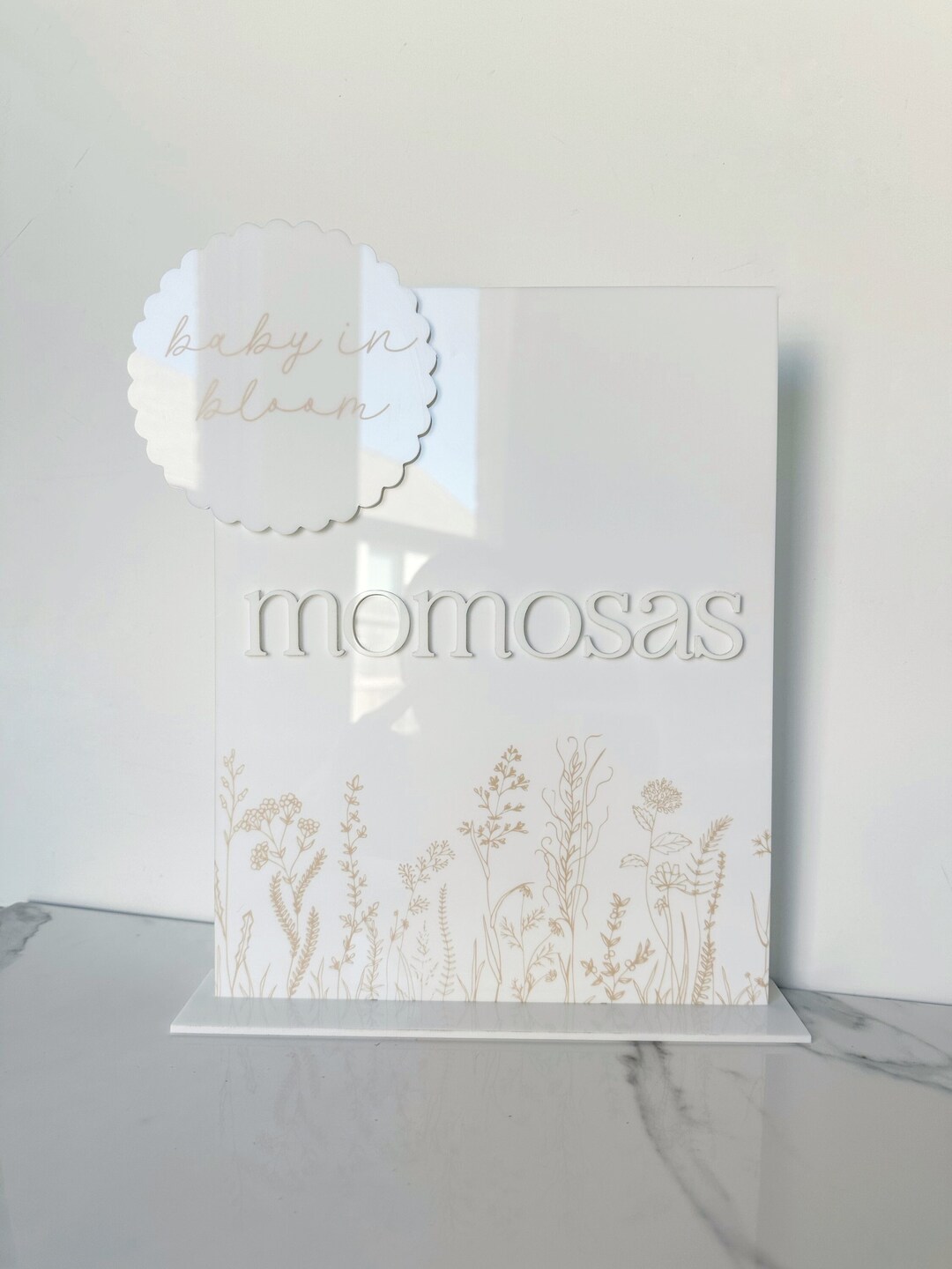Momosa Bar, Mimosas, Mom to Be, Baby Shower Decor, Baby Shower Signs ...