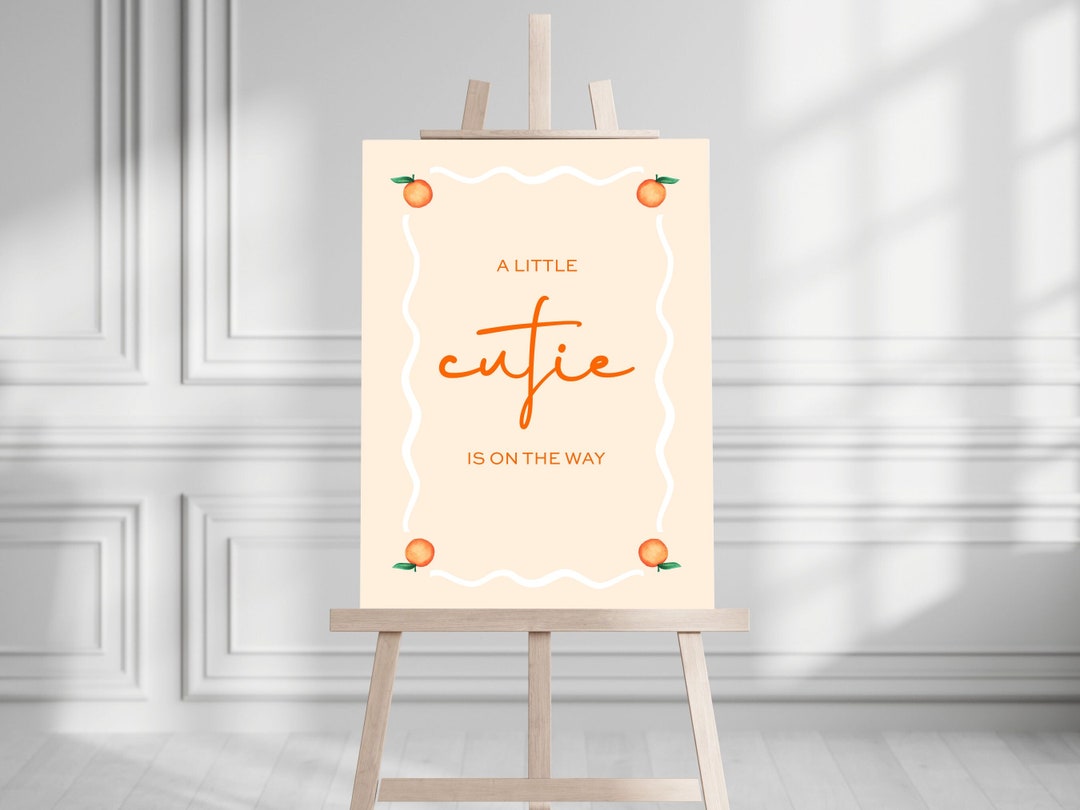 Welcome Sign Shower, Cutie is on the Way, Welcome Sign, Baby Shower ...