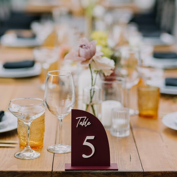 Acrylic Matte Table Sign - Etsy