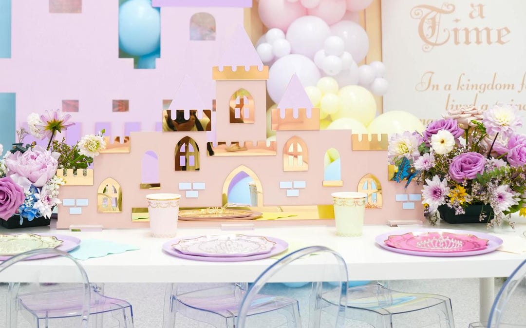 Princess Party Castle, Princess Birthday Party, Princess Theme Sign ...