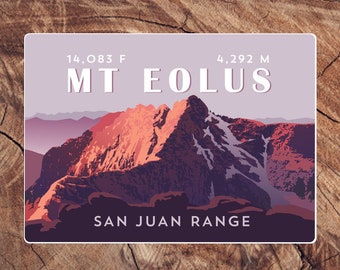 Mount Sneffels Colorado 14er Sticker High Quality | Etsy