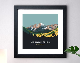 Maroon Bells Poster - Etsy