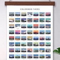 Colorado 14er Checklist, 14ers Scratch off Map, 14er Tracker, 14er ...