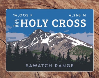 Mount of the Holy Cross Decal Sticker - Etsy
