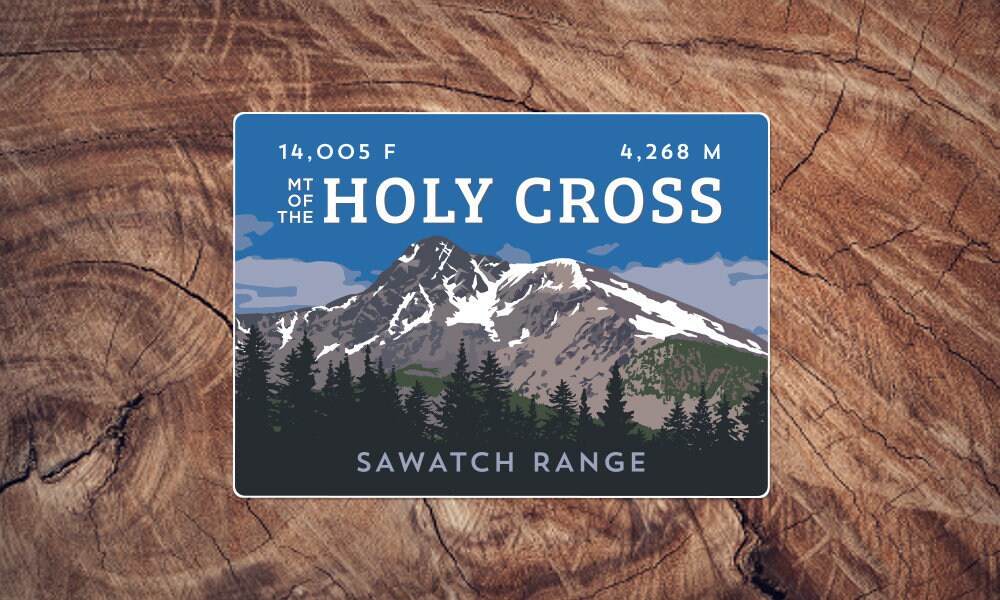 Mount of the Holy Cross Colorado 14er Sticker High Quality - Etsy