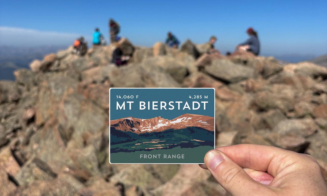 Mt Bierstadt Colorado 14er Sticker - Weatherproof, Mountain ...