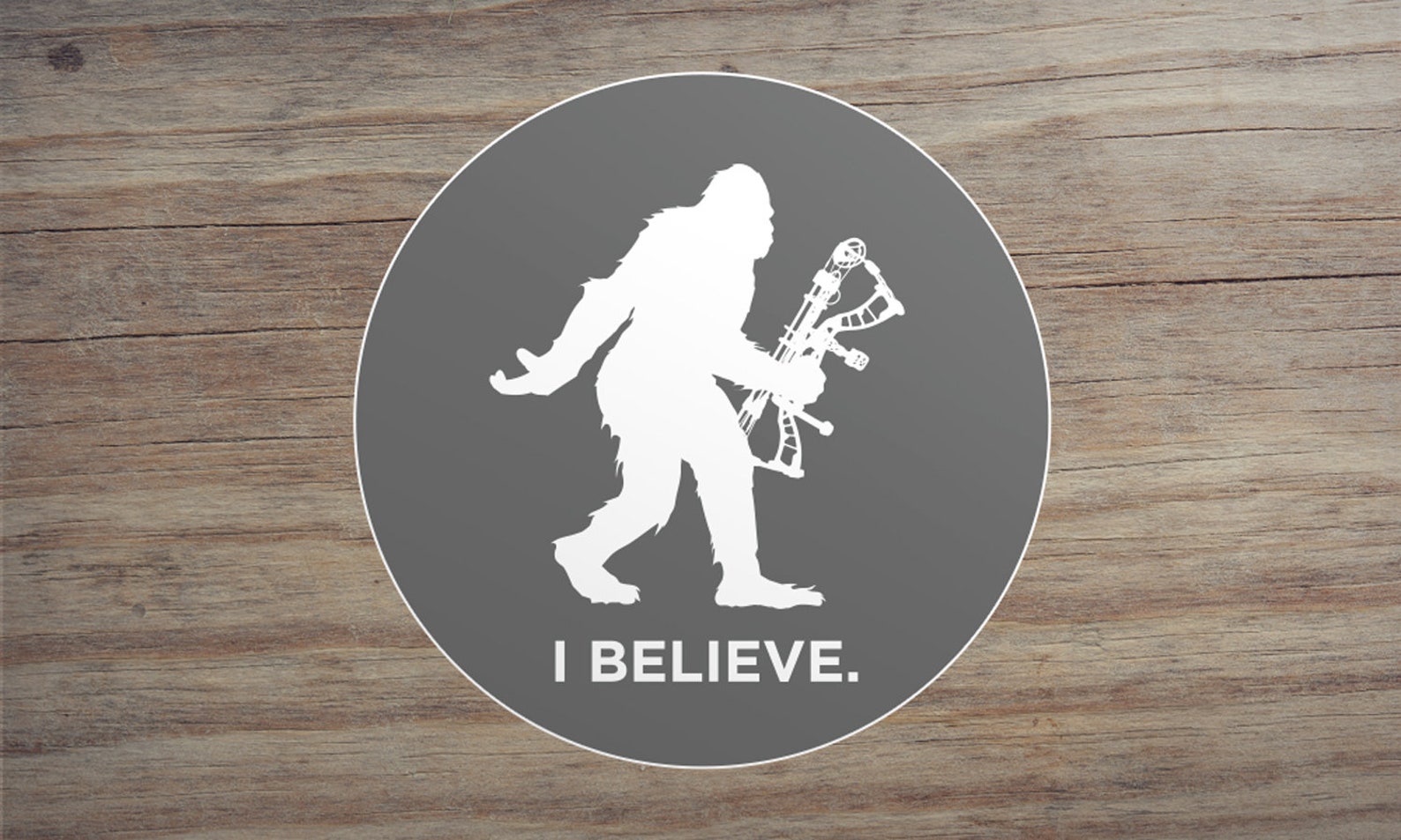 Sasquatch Archery Hunting Sticker - Weatherproof, Uv-resistant, Bigfoot ...