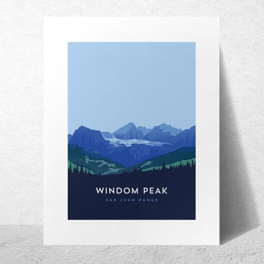 Windom Peak Colorado 14er Print - Custom Sizes, Framed Art, Mountain ...