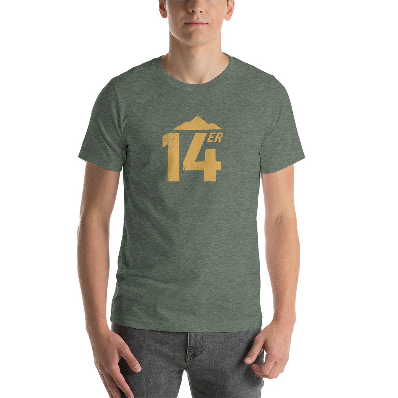 14er Mountain Tee Shirt T-shirt 14ers Outdoors Colorado - Etsy