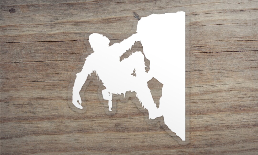 Sasquatch Rock Climbing Clear Die Cut Outdoor Sticker High - Etsy