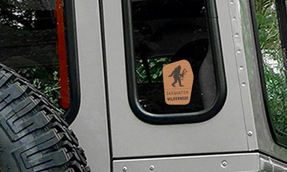 Sasquatch Archery Hunting Wilderness Sign Sticker - High Quality ...