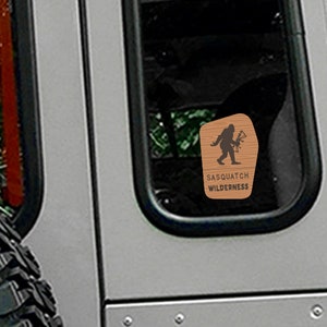 Sasquatch Archery Hunting Wilderness Sign Sticker - High Quality ...
