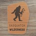 Sasquatch Archery Hunting Wilderness Sign Sticker - High Quality ...