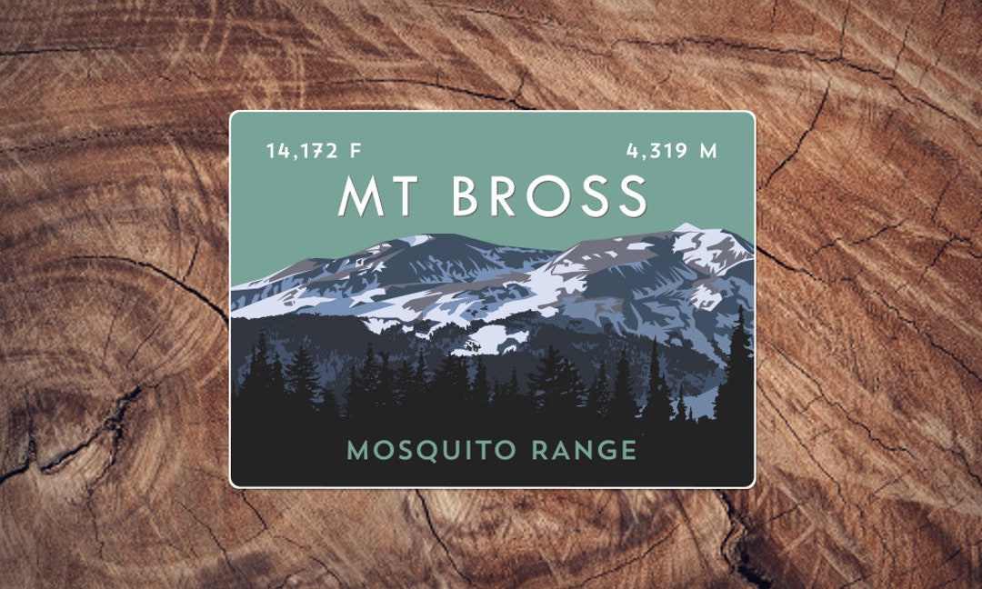 Mount Bross Colorado 14er Sticker 14ers - Etsy