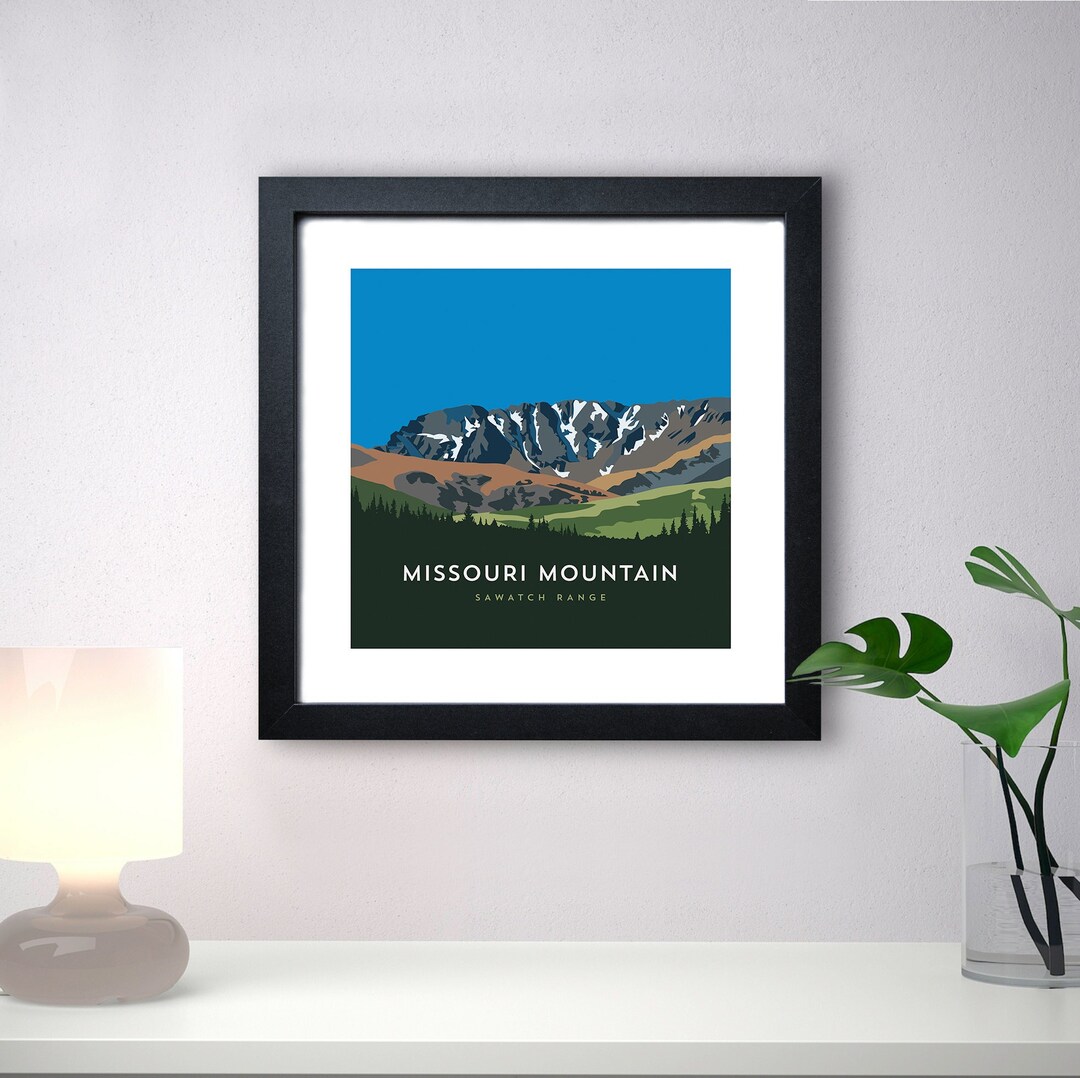 Missouri Mountain Colorado 14er Art Print High Quality, 14er Poster ...
