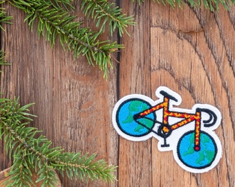 Bike Iron on Patch | Etsy