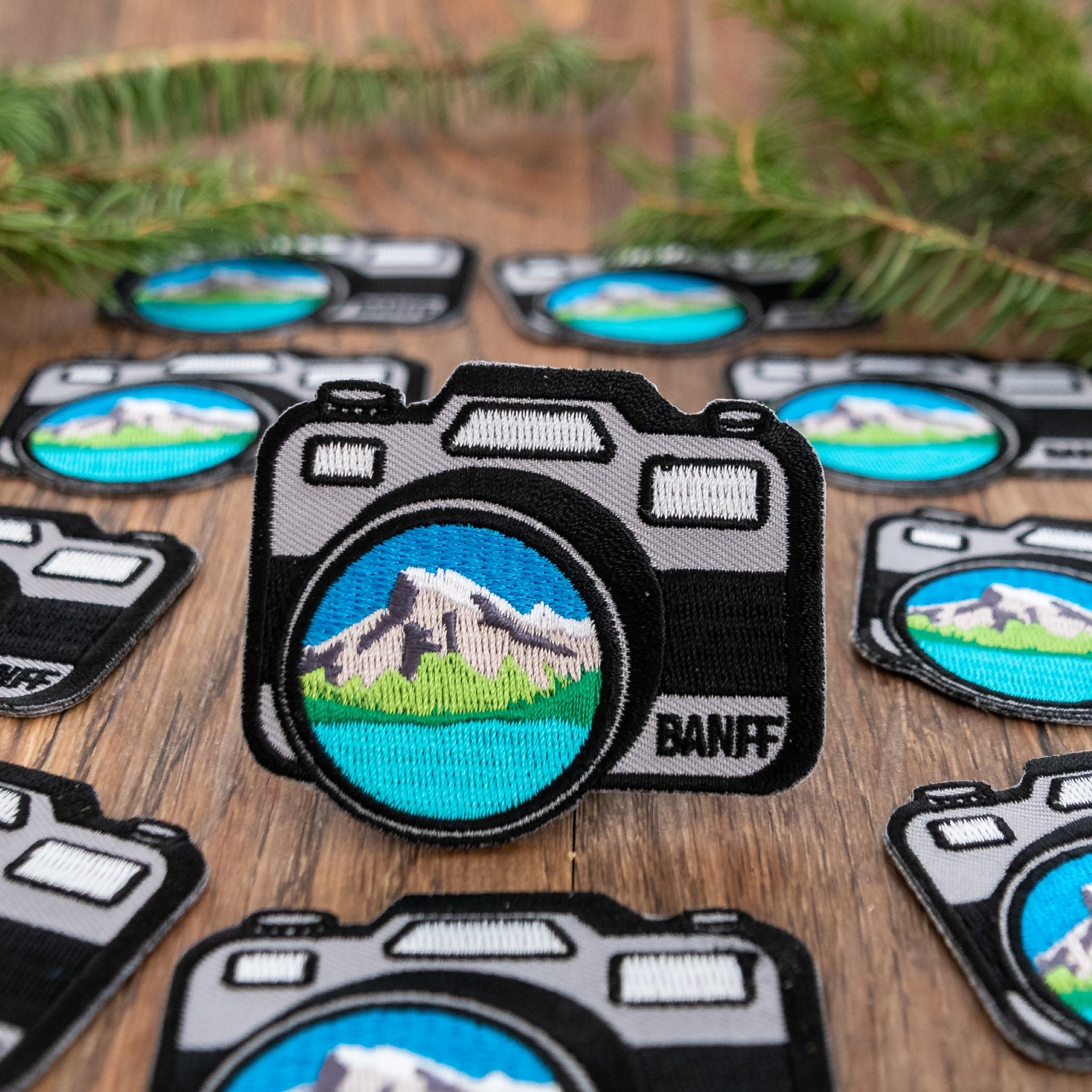 Banff Camera Patch – Travel – Iron-on And/or Sew-on – Colourful ...
